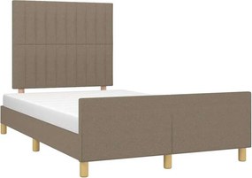 Rám postele bez matrace taupe 120 x 200 cm textil 3125207