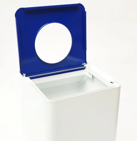 Odpadkový koš na tříděný odpad Caimi Brevetti Centolitri W, 100 L - modrý, papír