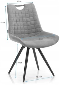 Čalouněná židle,52x48,5x84cm, různé barvy Barva: Hnědá