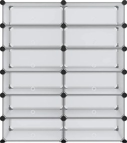 Botník průhledný 94,5 x 36,5 x 106 cm PP 340564