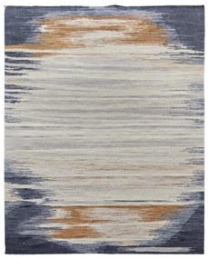 Diamond Carpets India, Ručně vázaný kusový koberec Ombre Paris DESP HL64 Ivory Charcoal, 240x300, vícebarevná, chodba / předsíň