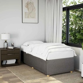 Rám postele bez matrace taupe 100 x 200 cm textil 3284918