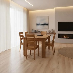 Massivo.cz Rozkládací jídelní stůl Bold 140, dub, masiv (140x90 cm)