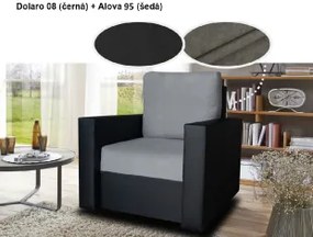 Eoshop Křeslo Parys, Dolaro 08 + Alova 95 (barva potahu)