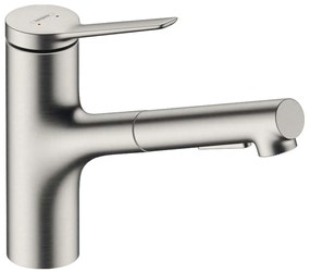 Hansgrohe Zesis M33 - Dřezová baterie s výsuvnou sprškou, vzhled nerezu 74820800