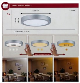 Paulmann 79798 - LED/16W Stropní svítidlo CARPO 230V 2300/2500/3000K
