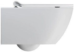 GSI, PURA závěsná WC mísa, Swirlflush, 55x36 cm, bílá dual-mat, 881509