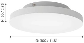Eglo 900054 - LED RGBW Stmívatelné stropní svítidlo TURCONA-Z LED/15,7W/230V