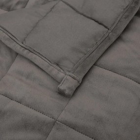 Zátěžová deka šedá 200 x 220 cm 9 kg textil 3154839