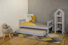 MAXIDO Česká dětská postel Vigo s přistýlkou 160x80 šedá