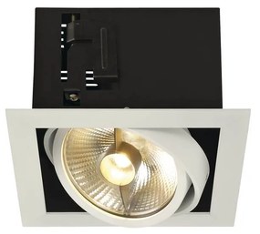 LA 115541 KADUX 1 ES111, svítidlo typu downlight, hranaté, bílé matné, max. 75 W - BIG WHITE (SLV)