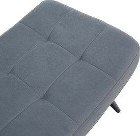 Křeslo s podnoží, šedá Velvet látka/černá, HABEN