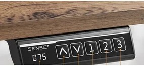 SENSE7 NOJO LIGHT Pracovní stůl černá-dub / elektricky nastavitelná vý