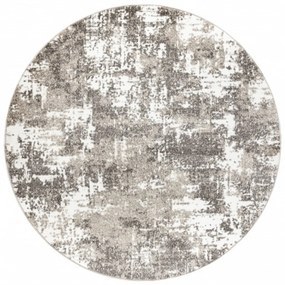 Kusový koberec Vansa šedobéžový kruh 120cm