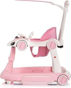 CHIPOLINO Chodítko interaktivní Happy Walker 5v1 Pink / do 12 kg / od