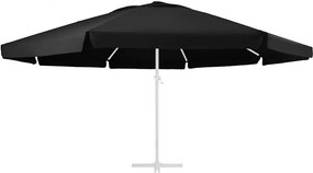 Náhradní potah na zahradní slunečník černý 610 cm 312552