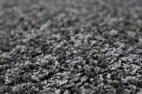 Vopi Nášlapy na schody Color shaggy šedý půlkruh, samolepící - 24x65 půlkruh (rozměr včetně ohybu)