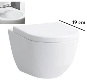 Laufen Pro Závěsné WC Compact Rimless 49 cm H8209650000001