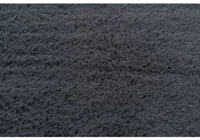 koberec BUNNY antracit, imitace králíčí kožešiny velikost 120x170 cm | krásné koberce cz