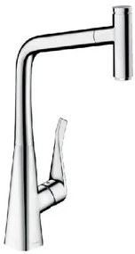 Hansgrohe M71 - Dřezová baterie Metris Select s výsuvnou koncovkou, EcoSmart, chrom 14786000