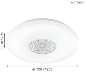 Eglo 96026 - LED stropní svítidlo CAPASSO 1 LED/24W/230V
