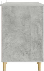 Stůl s policí Betonově šedá 142,5 x 50 x 75 cm Kompozitní dřevo 3414597