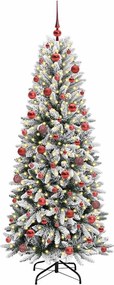 Umělý vánoční stromeček Bílá 180 cm PVC, plast, ocel a PE 3396045