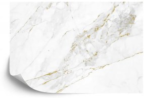 Fototapeta White Gold Marble Texture Pattern Background With High Resolution Design For Cover Book Or Brochure, Poster, Wallpaper Background Or Realistic Business Hladký vinyl 152.5x104