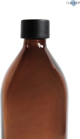 Dávkovač mýdla MONA 500 ml s uzávěrem v barvě tmavého dřeva