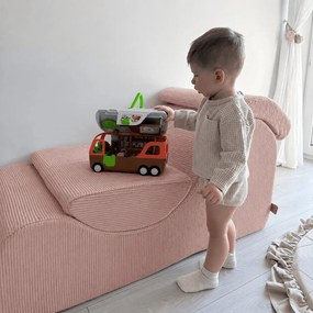 Krémové manšestrové dětské křesílko Wave – Meowbaby
