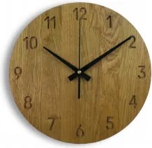Minimalistické dubové nástěnné hodiny, tichý quartzový pohon, moderní dekorace I SENTOP MAS002-akcia20