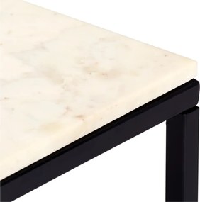 vidaXL Konferenční stolek 60x60x35 cm pravý kámen mramorovaný [286439] Barva: Bílá