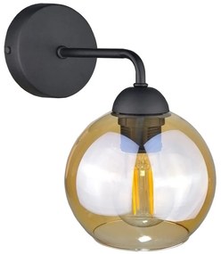 Keter Lighting Nástěnné svítidlo MELLE BLACK 1xE27/60W/230V KE0011