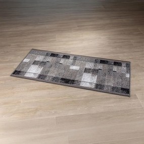 Kusový běhoun Patchwork šedá 67 x 350 cm