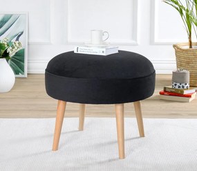 Atelier del Sofa Taburet Romley - Black, Černá