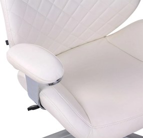 Kancelářská židle Layton umělá kůže – bílá