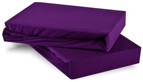 Prostěradlo fialové jersey EMI, Plachta 90x200