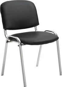 Konferenční židle Ken C umělá kůže – černá