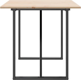 Jídelní stůl s O rámem 140 x 80 x 75 cm borové dřevo a ocel 3282676