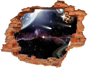 Wallmuralia Foto fotografie díra na zeď Vesmír 90x70 cm