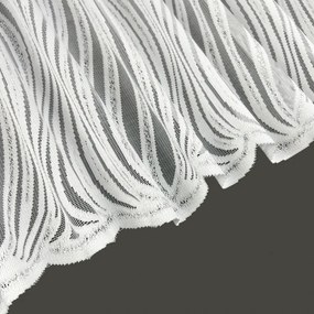 Vitrážová žakárová záclona 7505 - výška 40,60,90 cm , metráž