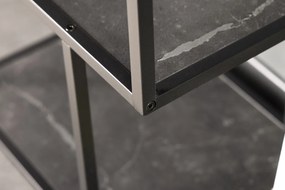 Designový regál Maille 114 cm mramor antracit