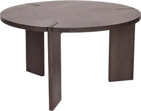 Kulatý konferenční stolek z jasanového dřeva v tmavě přírodní barvě ø 65 cm Oy – OYOY Living Design