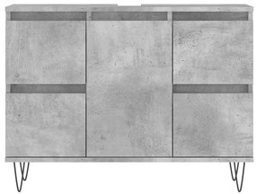 Koupelnová skříňka betonově šedá 80x33x60 cm kompozitní dřevo