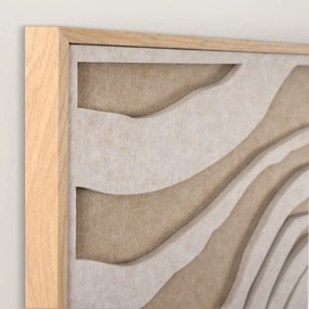 3D obraz s rámem/akustický 62x62 cm Sacred Silence 2 – Malerifabrikken