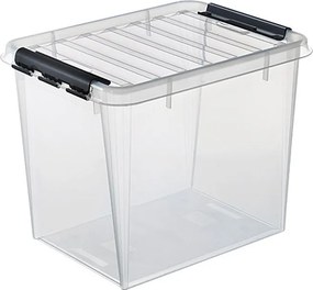 Smartstore Classic Box s víkem, 50 × 39 × 41 cm, 50 l, transparentní