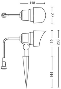Philips -SADA 3x LED Venkovní bodové svítidlo GARDENLINK LED/6W/230V 2700K IP44