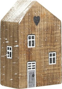 Dekorace Snow House 12cm natural