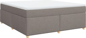 Box spring postel s matrací taupe 180x200 cm textil 3285398
