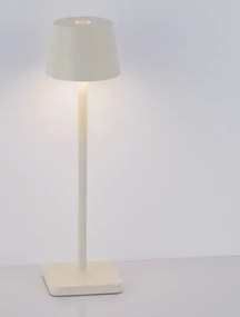 Venkovní stolní lampa Deck bílá